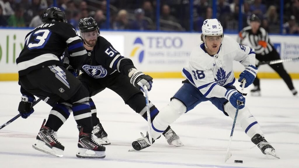 Toronto Maple Leafs Forward William Nylander is playing on another ...